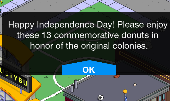 Celebrate the 4th of July with FREE Donuts!The Simpsons Tapped Out ...