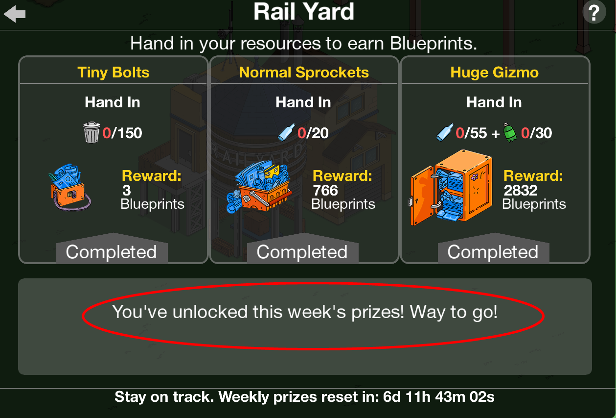 Monorail Event: The Rail YardThe Simpsons Tapped Out AddictsAll Things ...