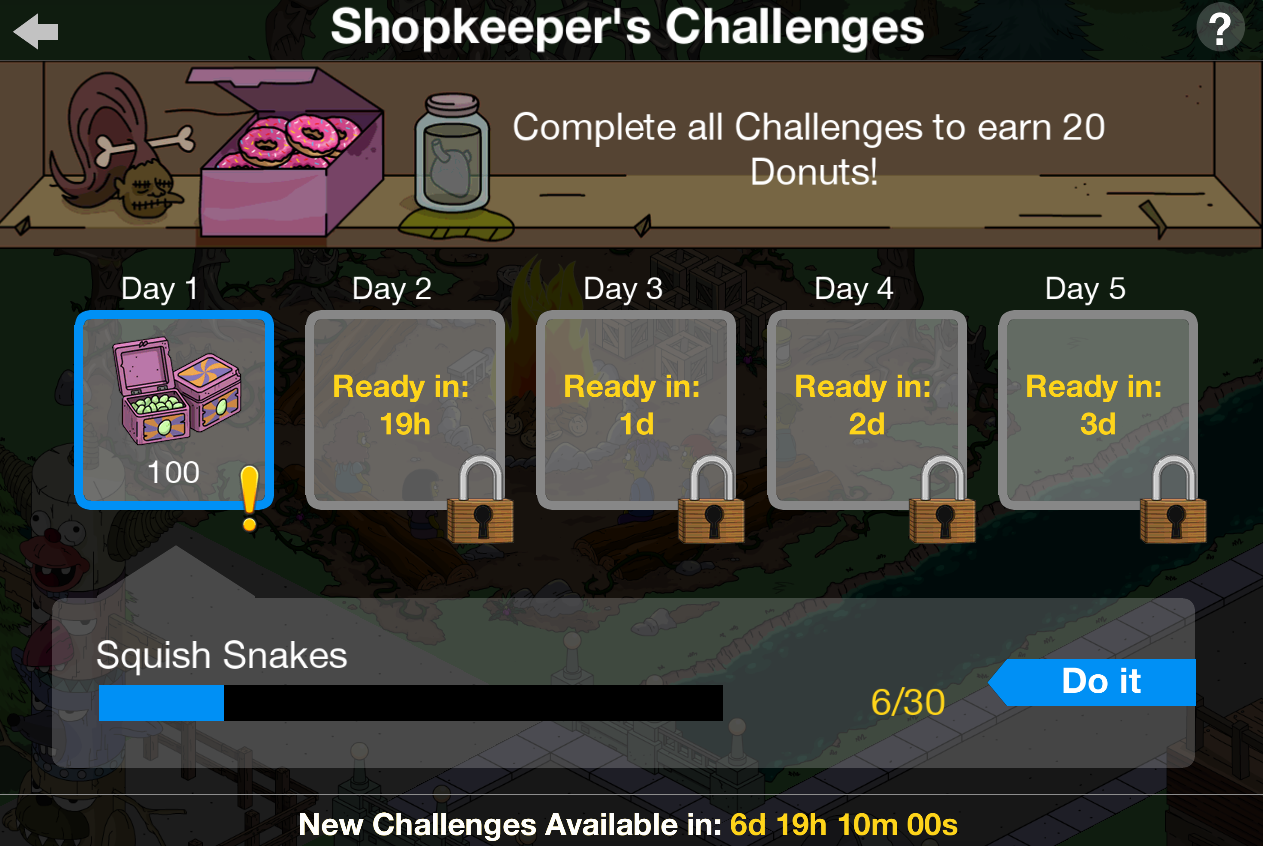 Shopkeeper’s Challenges Week 4The Simpsons Tapped Out AddictsAll Things ...