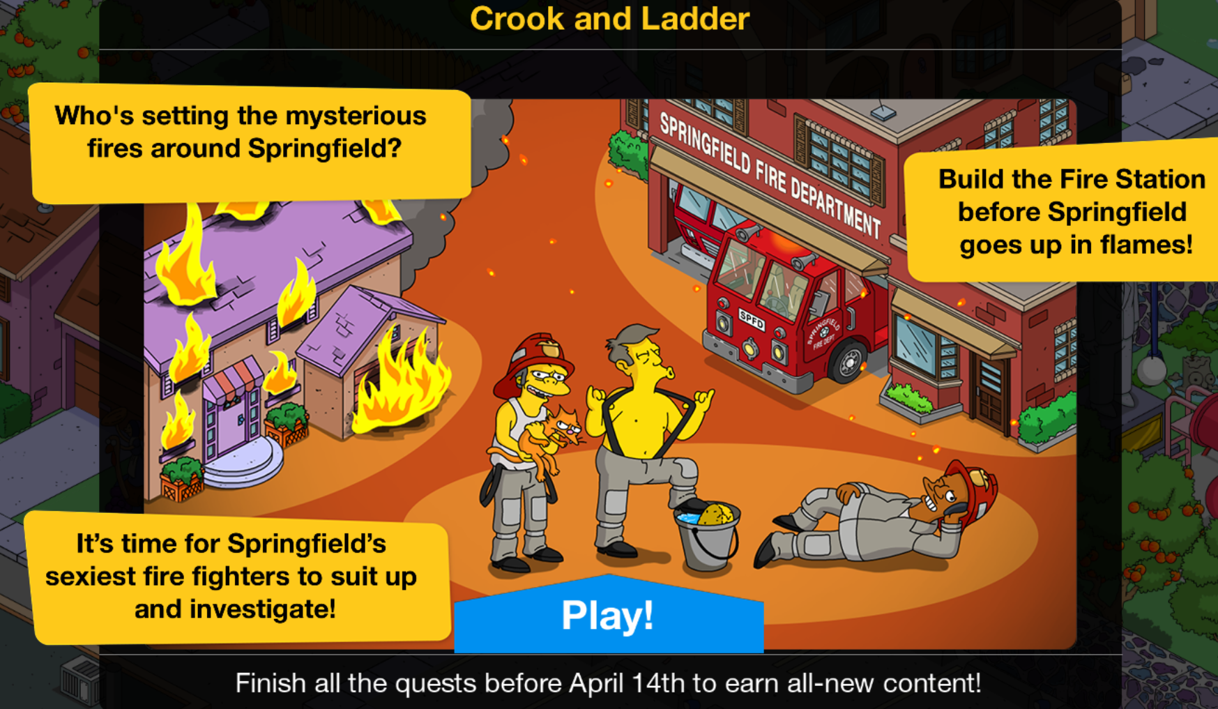 In-Game Update: Those Hunky Springfield FiremenThe Simpsons Tapped Out ...