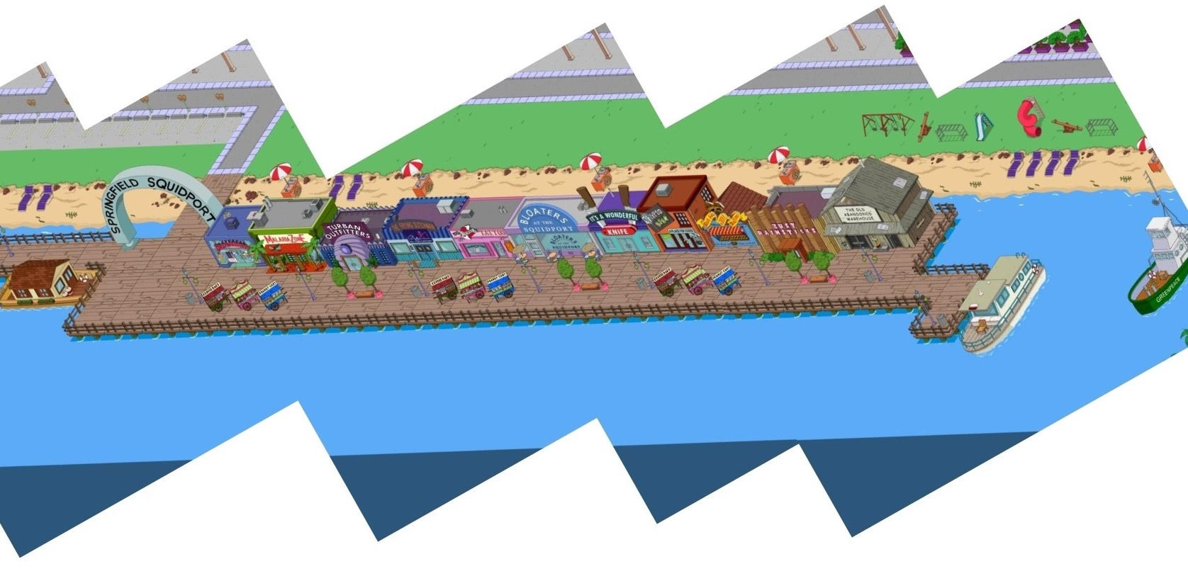 Springfield Showoff: Squidport and The PierThe Simpsons Tapped Out ...