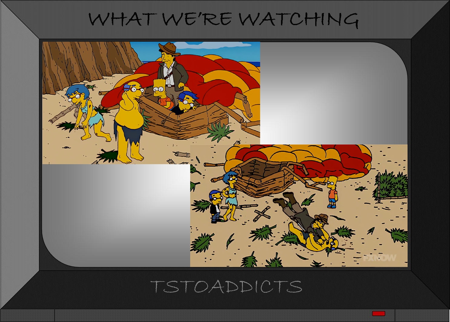 kirk-luann-norbert-milhouse-van-houten-and-bart-on-a-deserted-island ...