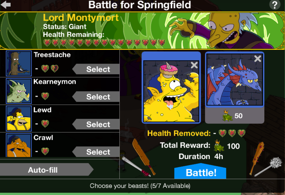 THOH XXVIII 101: Battle for SpringfieldThe Simpsons Tapped Out ...