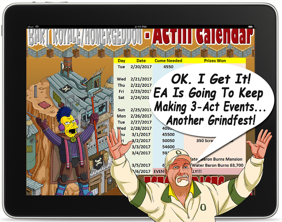 Bart Royale – Act III CalendarThe Simpsons Tapped Out AddictsAll Things ...