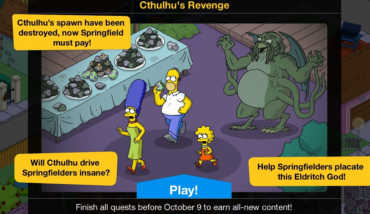 NEW In-Game Update: Cthulhu’s Revenge (Updated and Complete)The ...