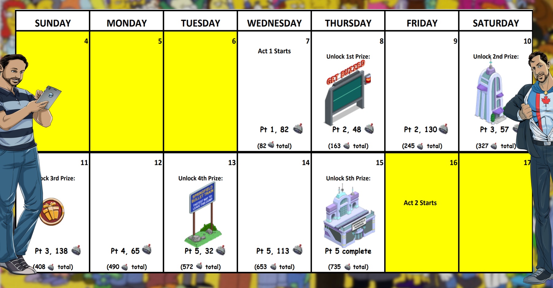 Super Safi Simpsons Event Calendar – A Bart Future, Act 1The Simpsons ...